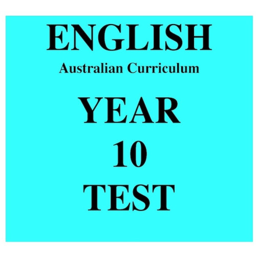 Australian Curriculum English Year 10